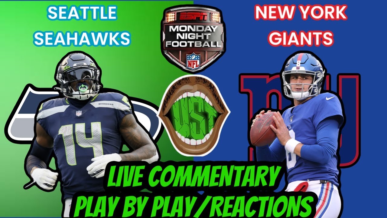 SEATTLE SEAHAWKS VS NEW YORK GIANTS LIVE NFL COMMENTARY AND PLAY BY ...