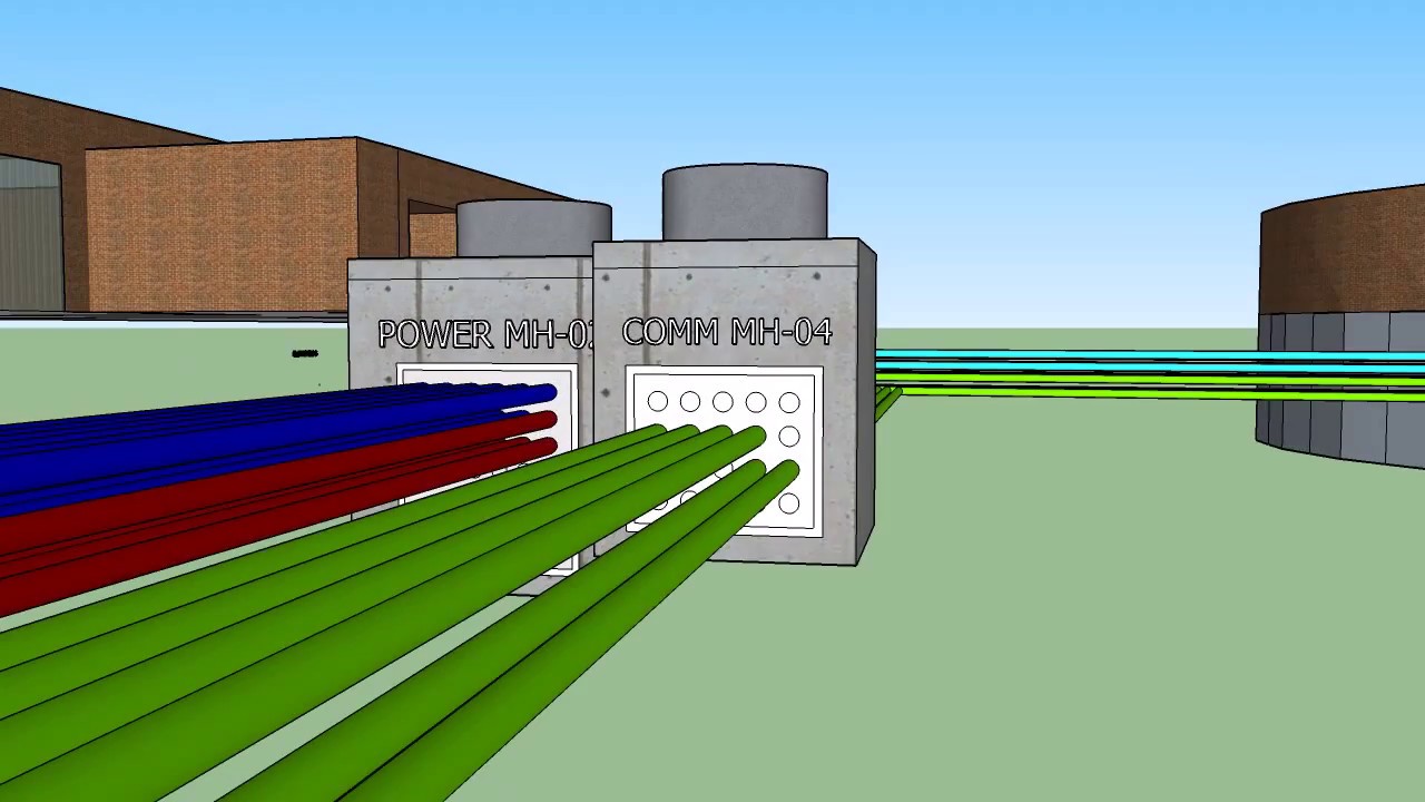 Underground Electrical Piping Gallery - YouTube