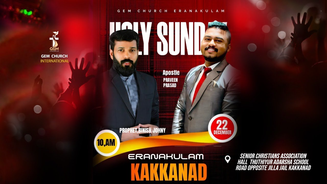 Sunday Service PROPHET - BINISH JHONY | 22-12-2024 | G E M CHURCH LIVE 🔴 - YouTube