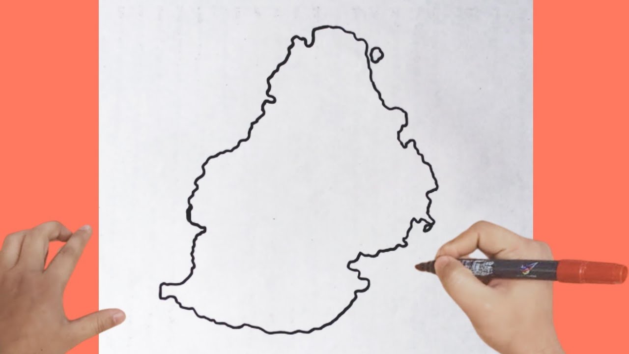 How To Draw Mauritius Map - YouTube