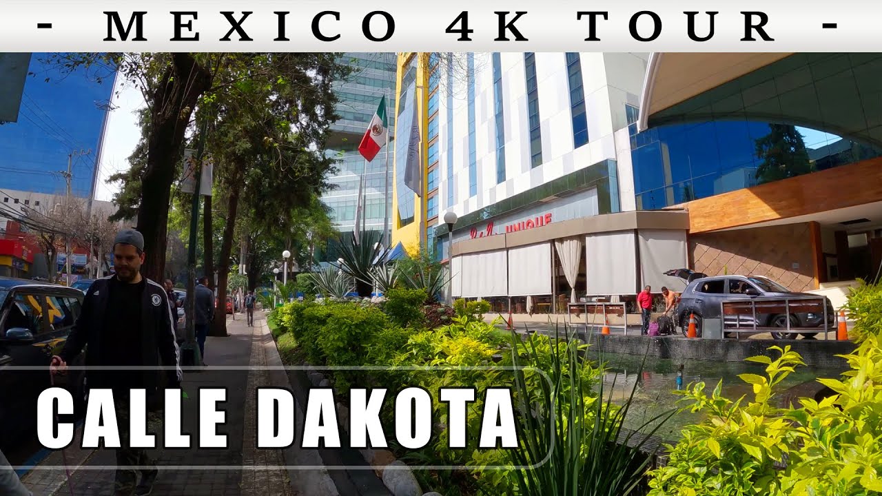 Calle Dakota, Colonia Nápoles 🇲🇽 Ciudad de México [4K Walking Tour ...