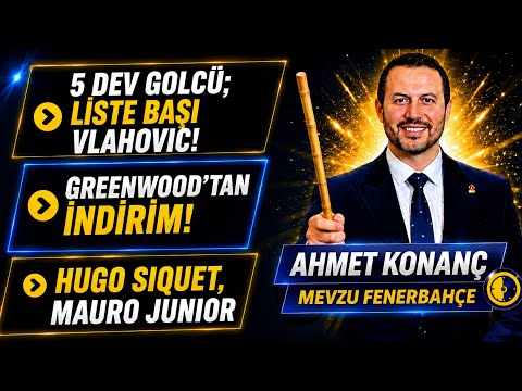5 Dev Golcü; Liste Başı Vlahovic! Greenwood'tan indirim! Hugo Siquet, Mauro Junior, Fenerbahçe