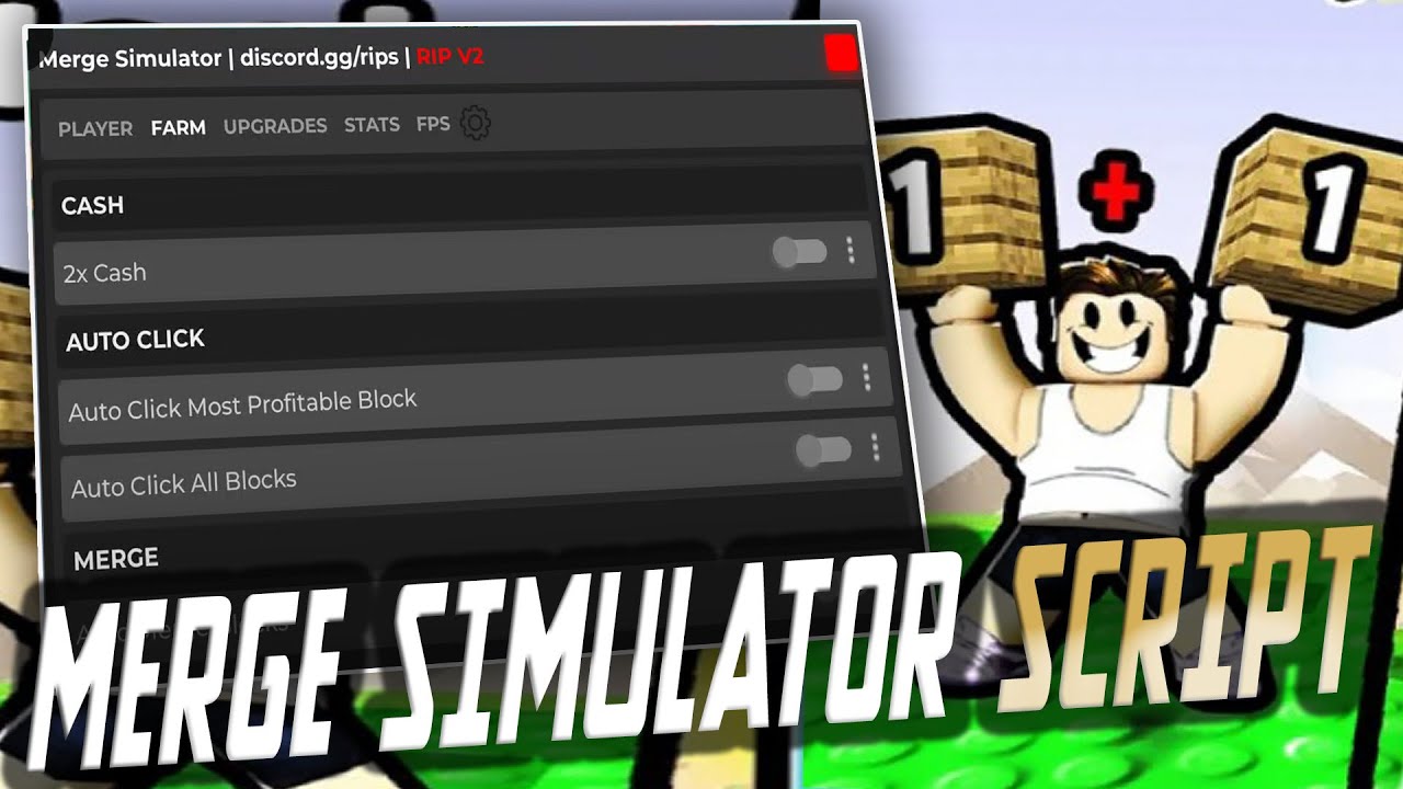 Merge Simulator script – (2x Cash, Auto Click most profitable block ...