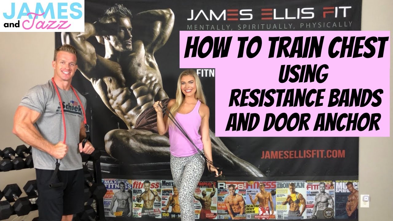 How To Train Chest || Resistance Bands Exercises || Door Anchor ...