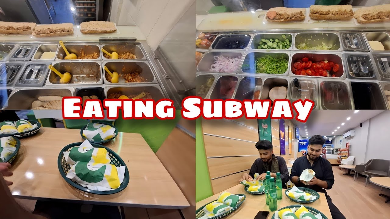Eating Subway in Pakistan 😋 - Hamzah Vlogs - YouTube