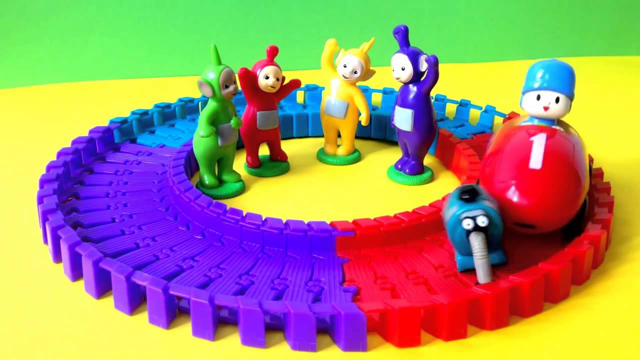 Pocoyo Race Track Playset تلتبيز و شادي الصغير - YouTube