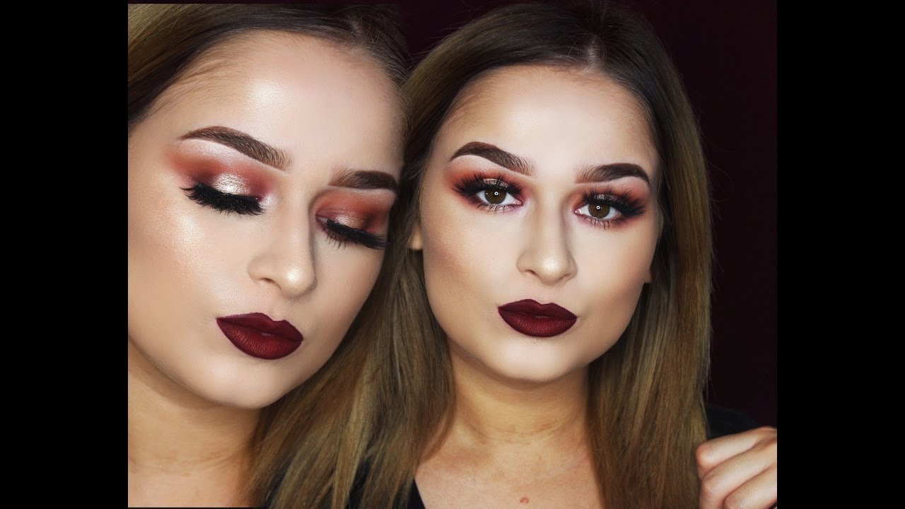 Fall Makeup Tutorial | Vampy Lips | Jenn Lee - YouTube