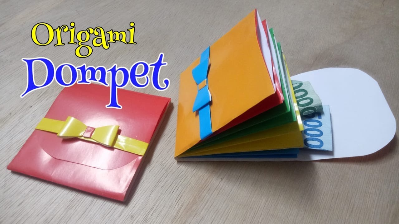 Cara membuat Origami Dompet - YouTube