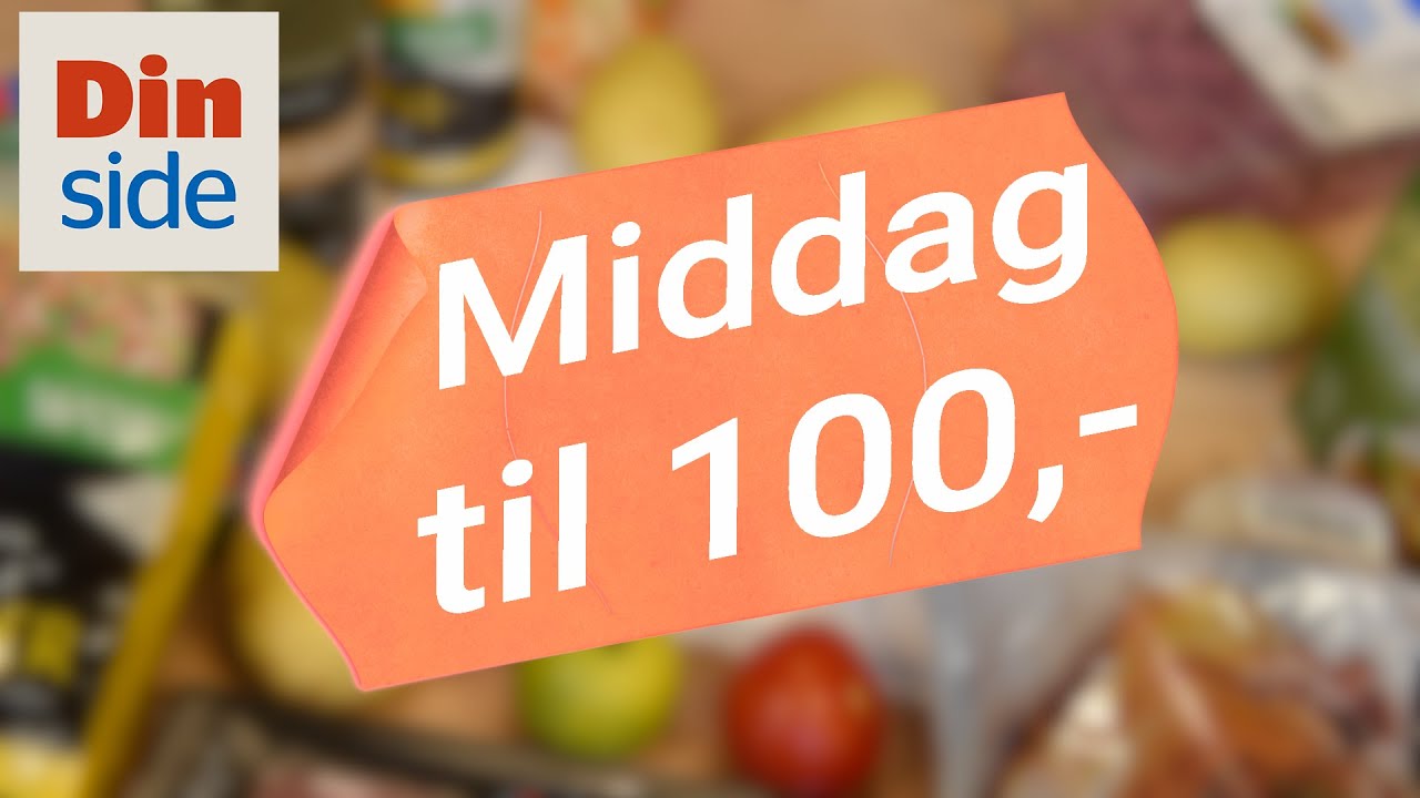 Billige middager til under 100 kroner - YouTube