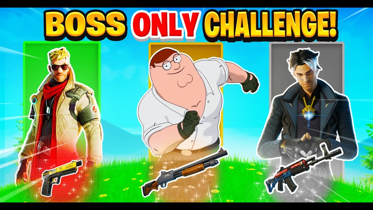 The *BOSS LOOT* Only Challenge in Fortnite - YouTube