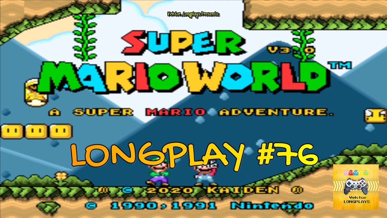 🎮Longplay #76: Super Mario World: A Super Mario Adventure 1 (Super ...