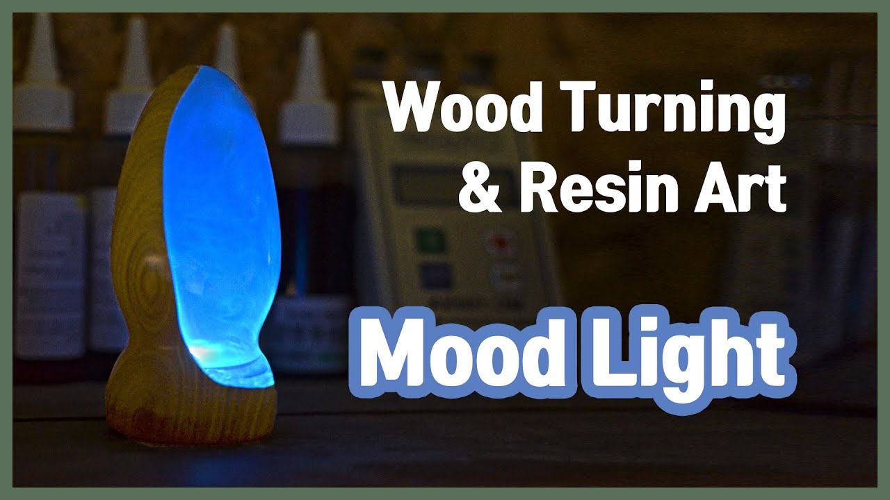 Wood Turning: Mood Light with Resin and Wood! - YouTube