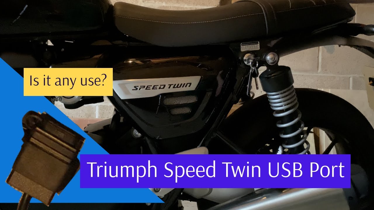 Triumph Speed Twin USB Port - YouTube