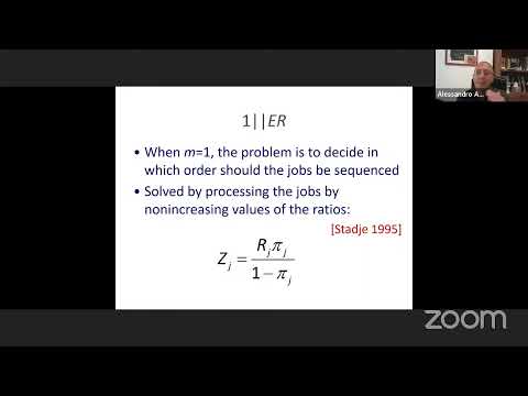 [Scheduling seminar] Alessandro Agnetis (University of Siena) | Scheduling machines s.t. constraints