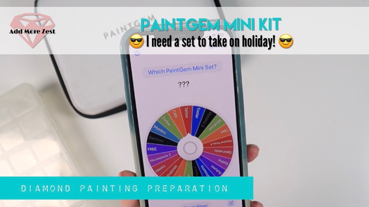 Diamond Painting Preparation for my Holiday! | PaintGem Mini Kit - YouTube