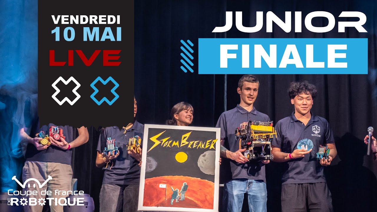 Coupe de France de Robotique Junior 2024 - Finale - YouTube