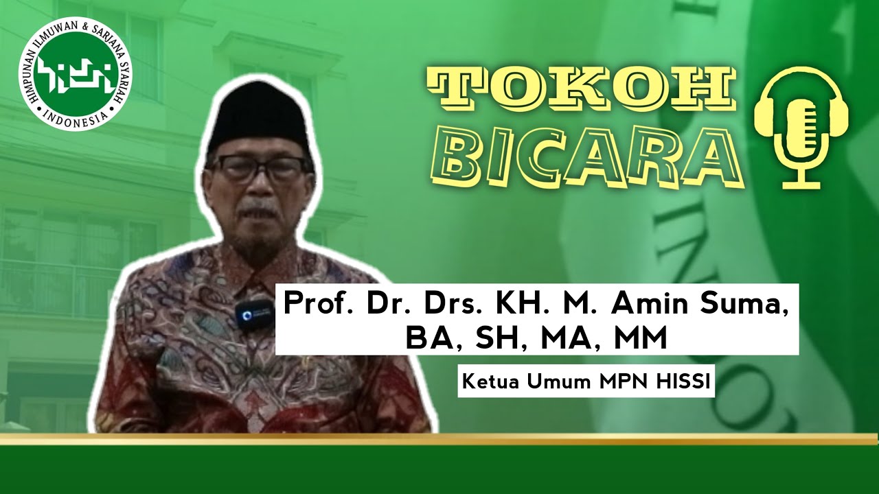 #1 TokohBicara - Prof. Dr. Drs. KH. M. Amin Suma, BA, SH, MA, MM - YouTube