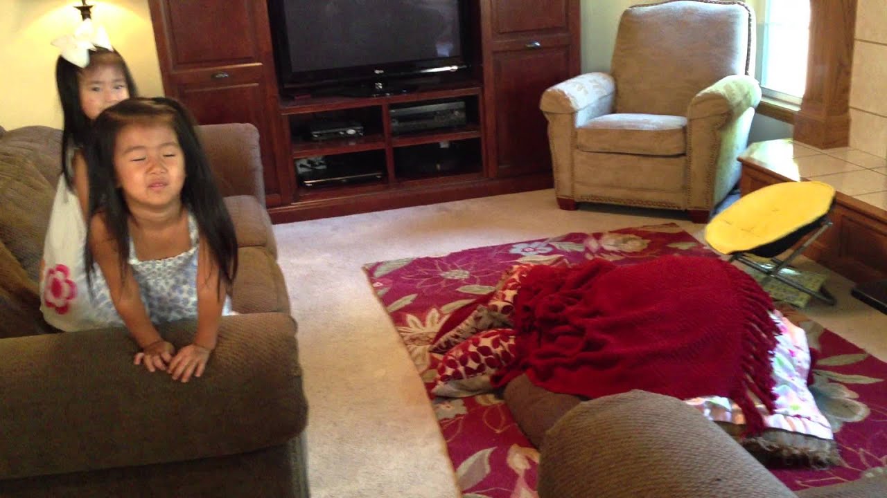 jumping off the couch - YouTube