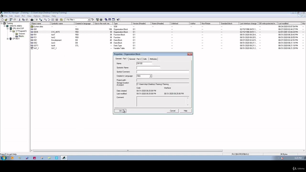 4 Organization Block OB 1 - Siemens PLC - YouTube