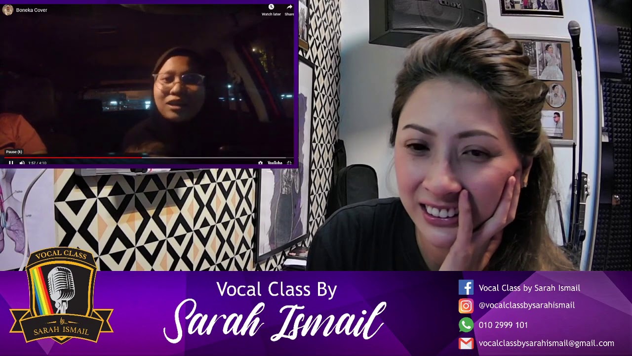#cikgusarahreact for FARAH DIANA's singing - YouTube
