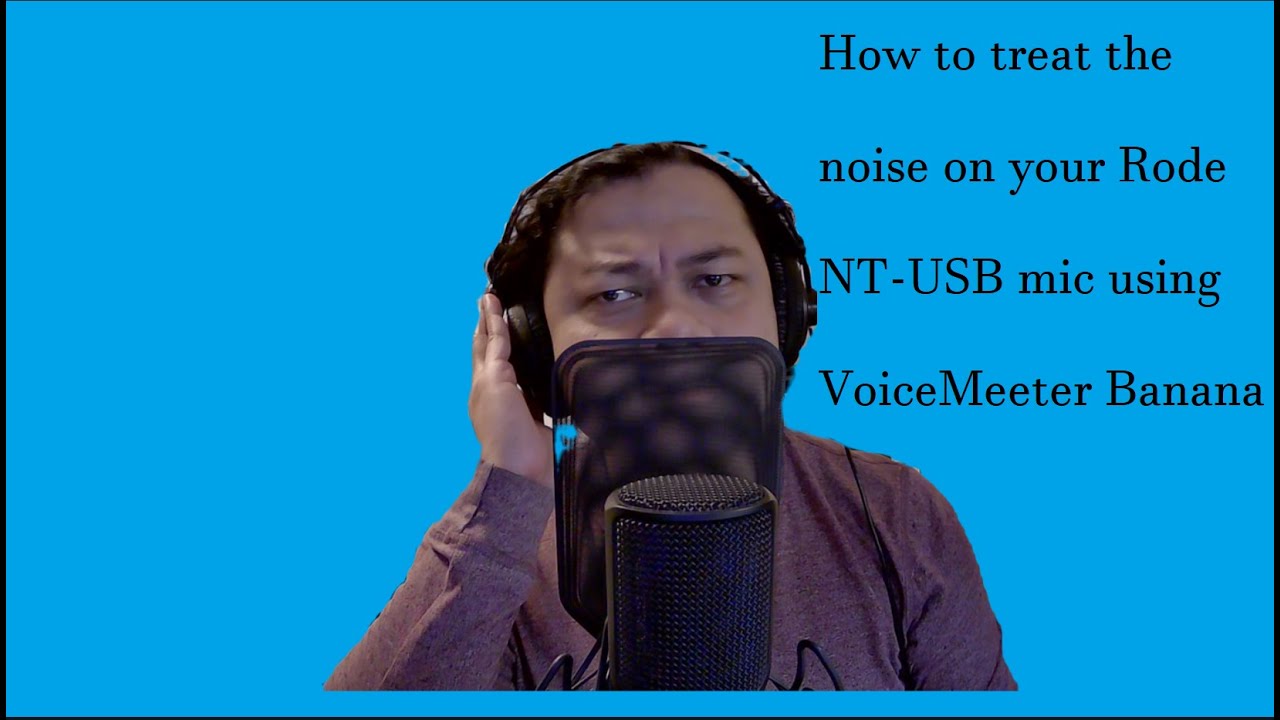 One Take Video: How to treat the noise on your Rode NT-USB mic using ...