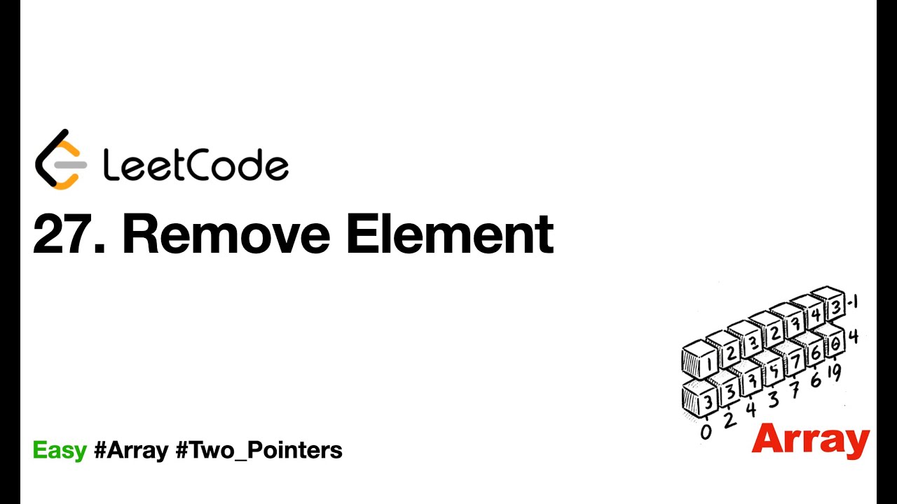 27 Remove Element | Beginner friendly W/ Thinking Process - YouTube