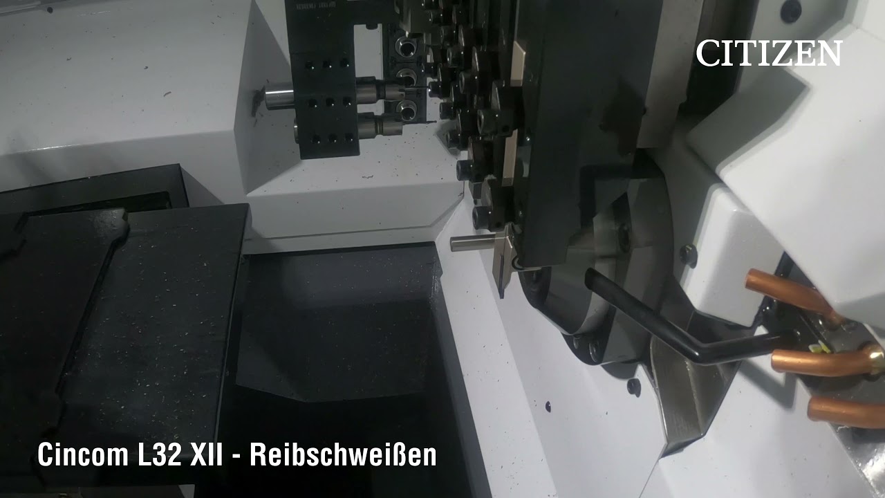 Citizen Cincom L32-XII Reibschweißen - YouTube