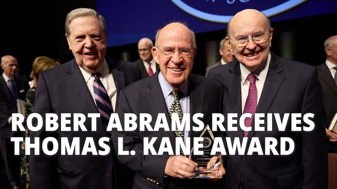 Robert Abrams Receives Thomas L. Kane Award - YouTube