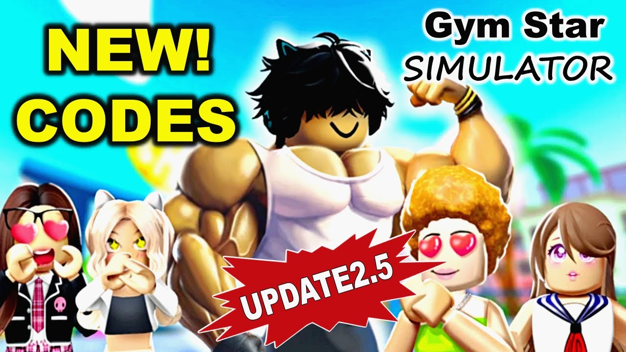*NEW* ALL WORKING GYM STAR SIMULATOR UPDATE 2.5 CODES - ROBLOX GYM STAR ...