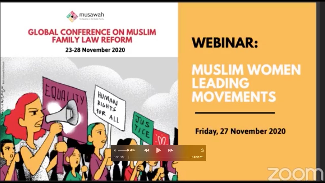Global Conference Webinar: Muslim Women Leading Movements - YouTube