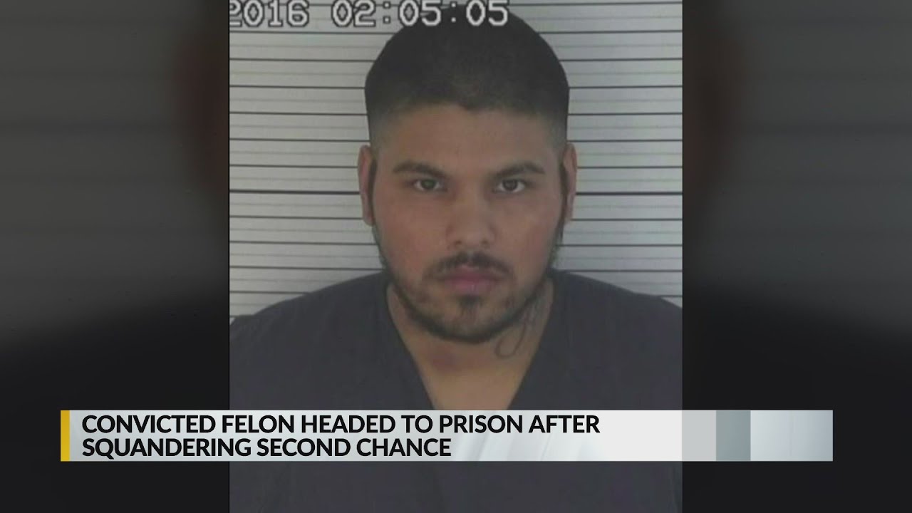 Convicted felon headed to prison after squandering second chance - YouTube
