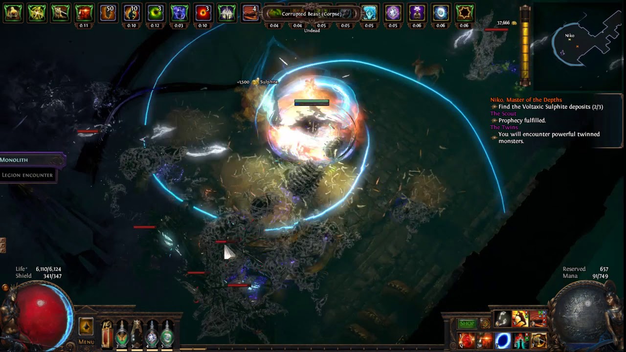 [3.7] GLA Glancing Blows Cyclone T16 Hydra [PoE] - YouTube