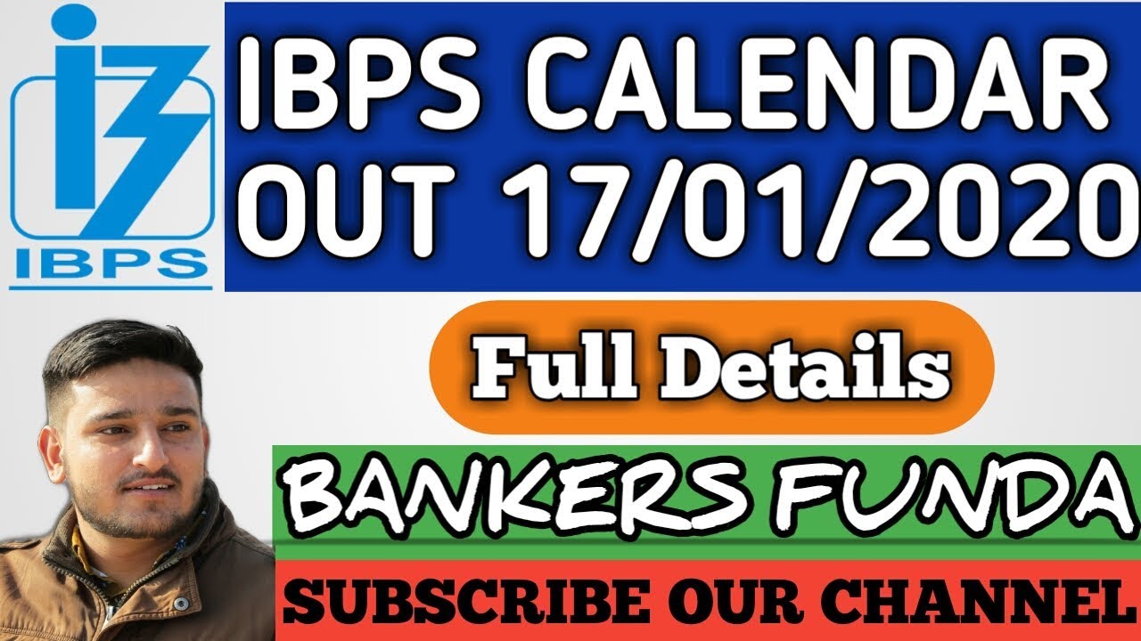 IBPS CALENDAR 📅 2020 REALISED ON 17 JANUARY 2020 FULL DETAILS CHECK IT ...