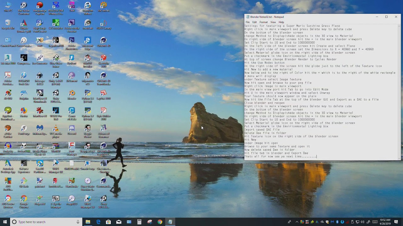 Super Mario Sunshine Grass Plane Texture Tutorial - YouTube