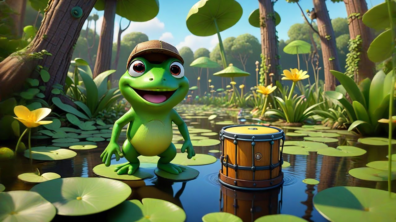 Seven Musical Frogs Play in a Band | Fun and Energetic Rhyme for Kids ...