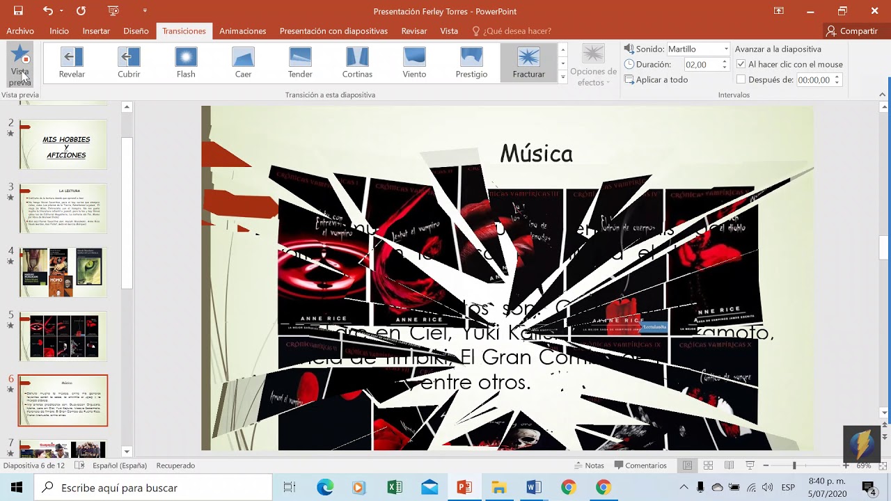 TRANSICIÓN Y ANIMACIÓN POWERPOINT - YouTube