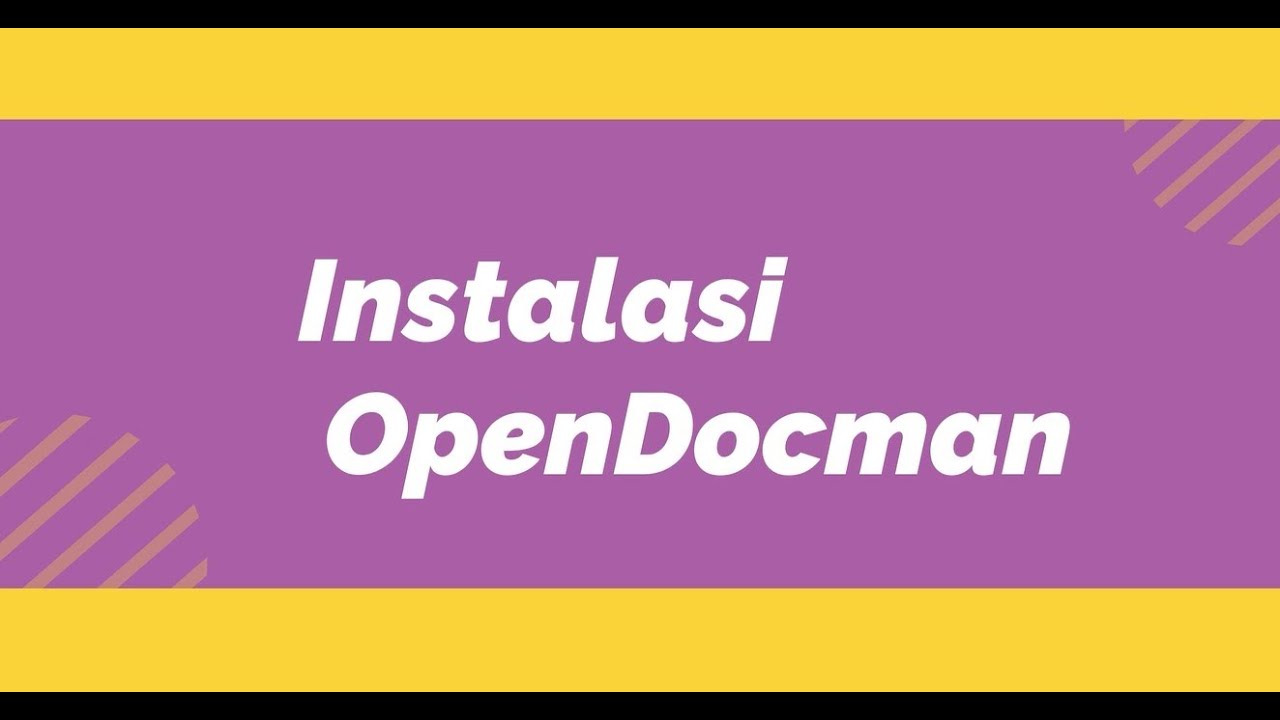 Instalasi OpenDocMan di Windows 10 - YouTube