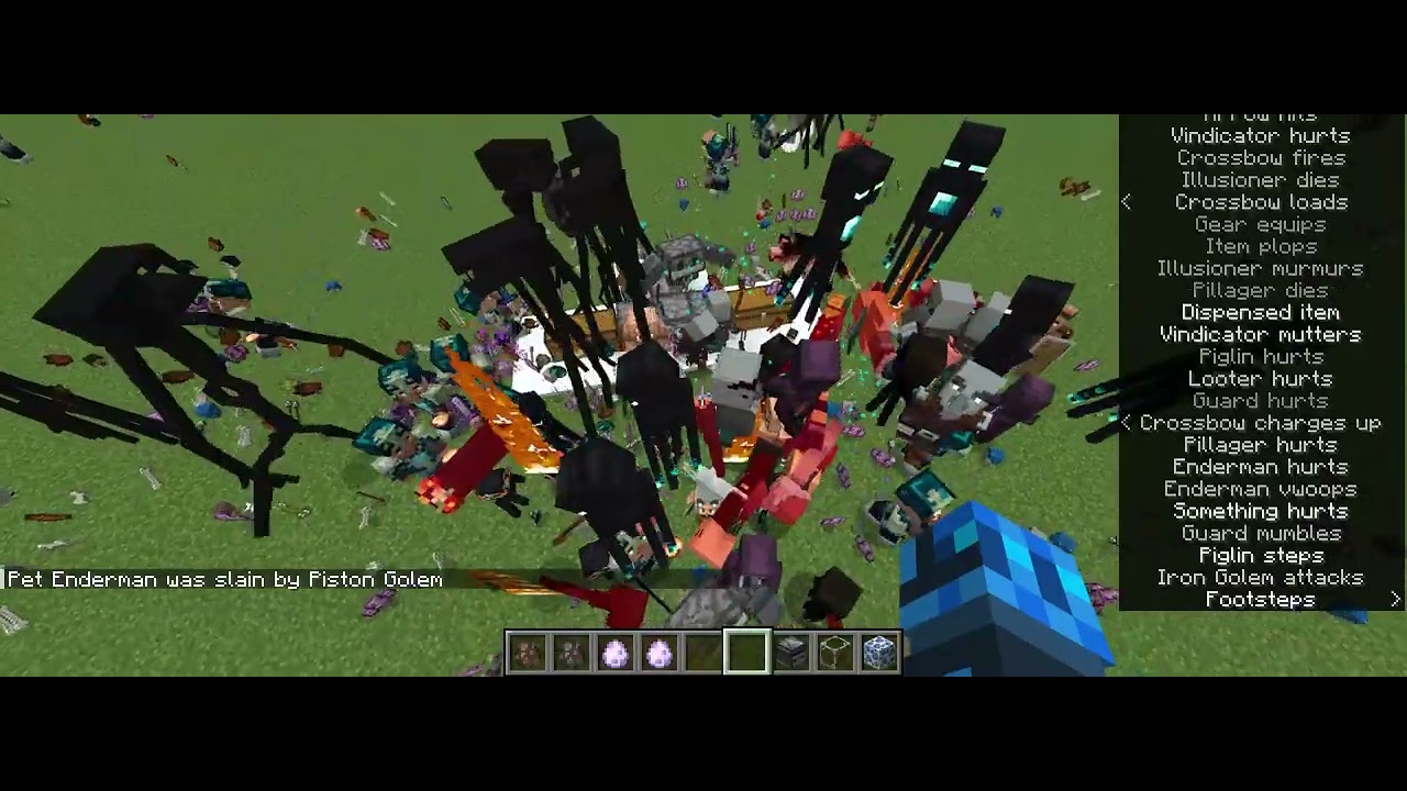 Minecraft Guard Villagers and Golems vs Stranger Mobs - YouTube
