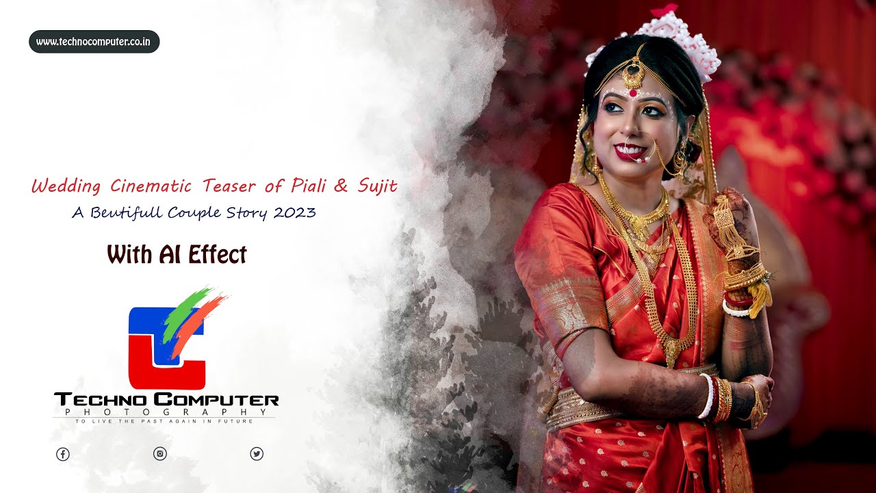 || Wedding Cinematic Teaser || Piali & Sujit || Techno Computer || 2023 - YouTube