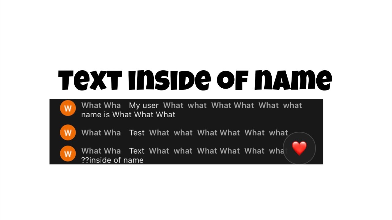 Text inside of name youtube glitch!? - YouTube