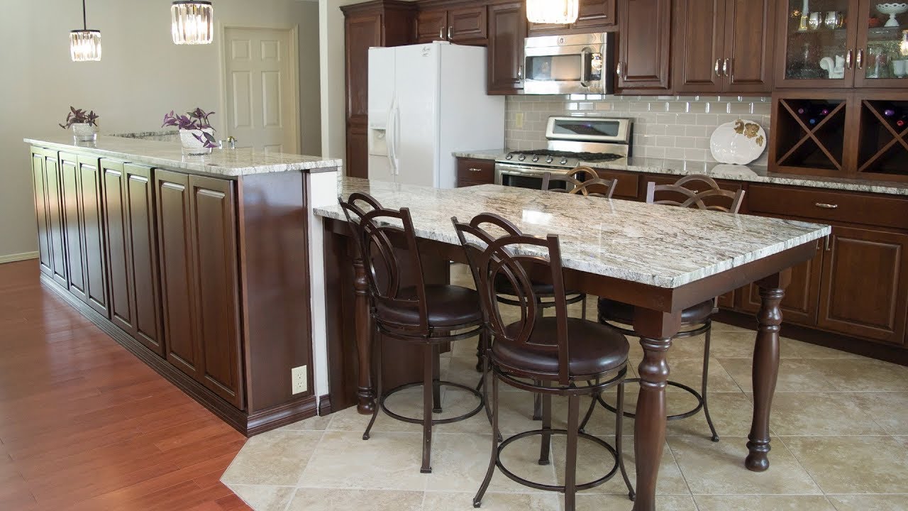 Kitchen Remodel with Azul Celeste Granite Countertops in Nixa, Missouri ...