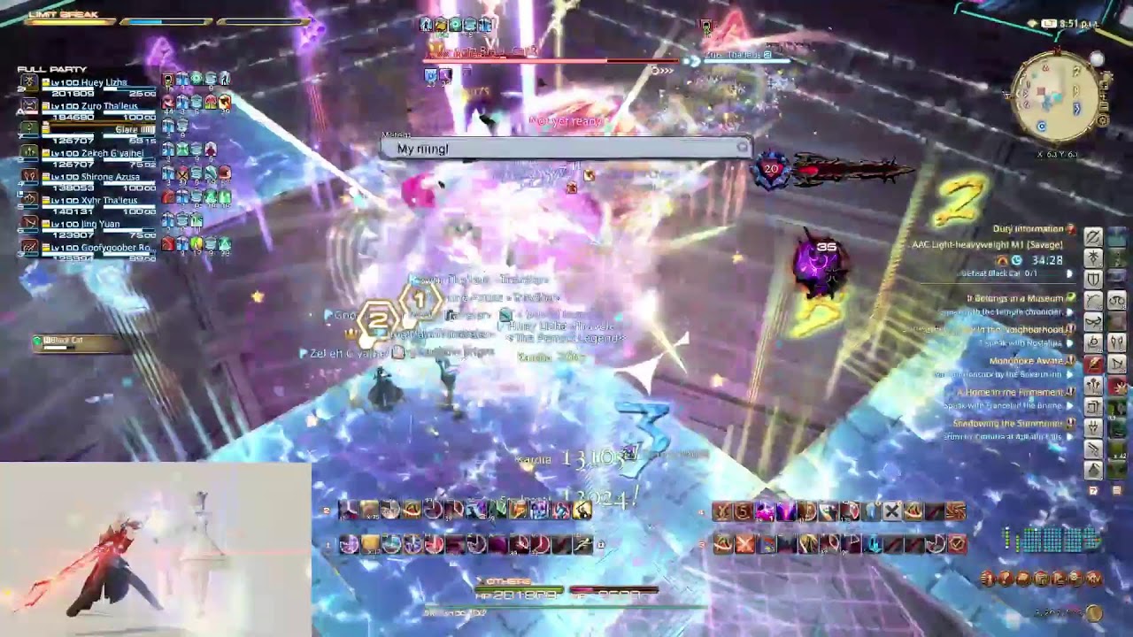 [FFXIV] Extra Credit M1S Practice Runs - YouTube