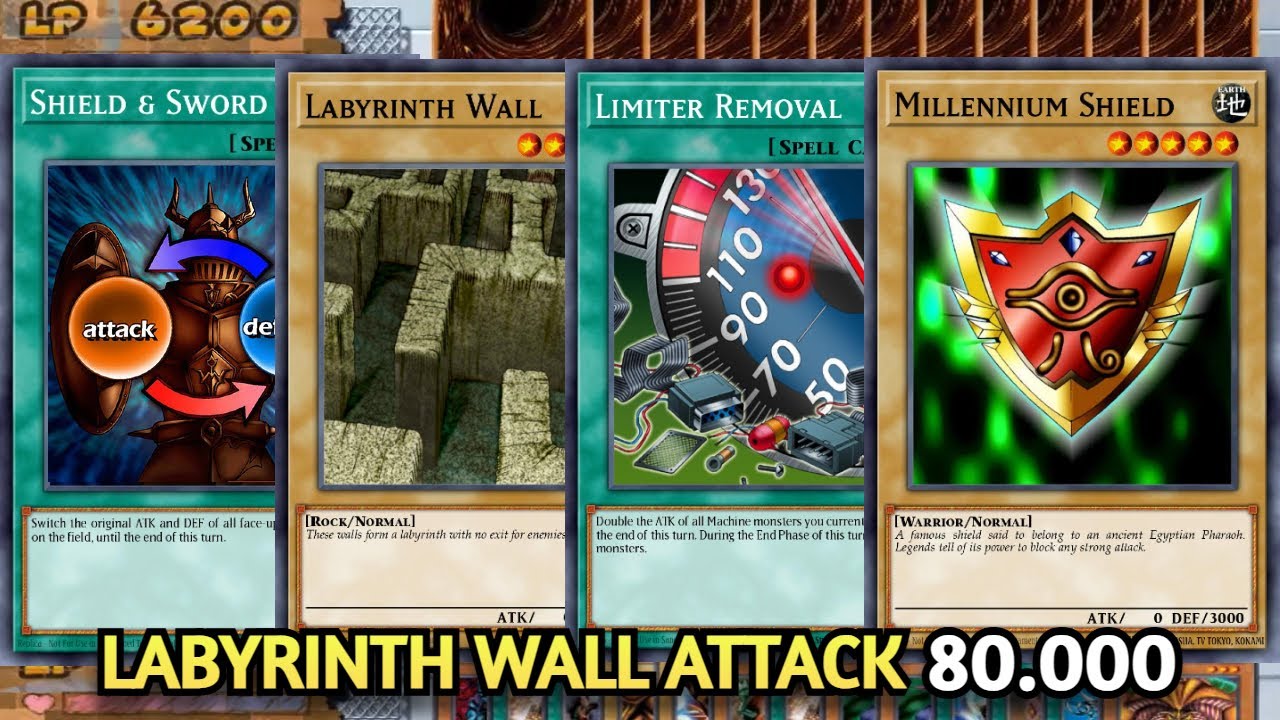 Yu-Gi-Oh! Power of Chaos Joey The Passion | LABYRINTH WALL Attack 80. ...