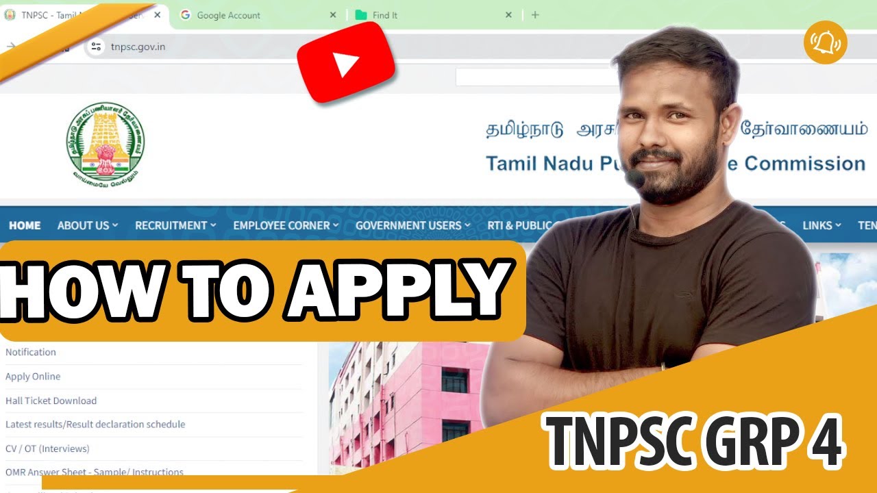 HOW TO APPLY TNPSC GROUP 4 I Tnpsc group 4 Exam apply online 2024 I ...