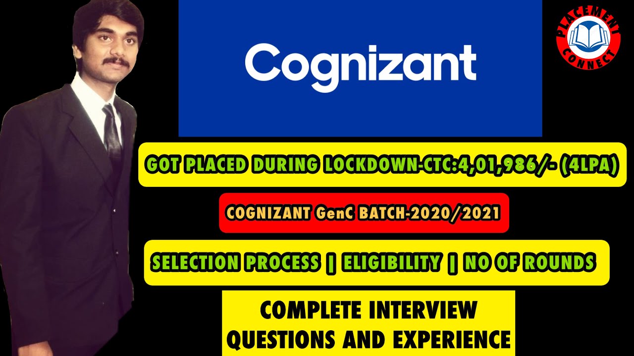 Cognizant Interview Experience|Campus Placements|Package 4LPA|Technical ...
