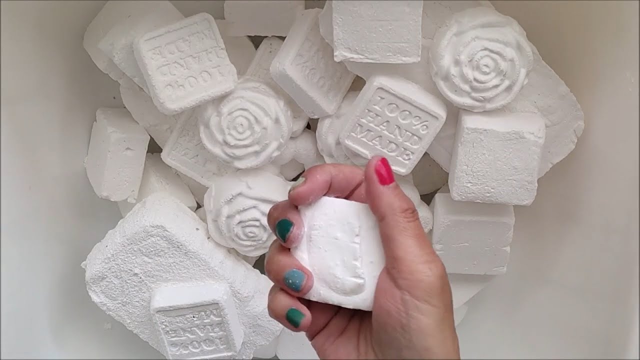 ASMR I 40 Crunchy Chalk Blocks Shattered With My Hands I Oddly ...