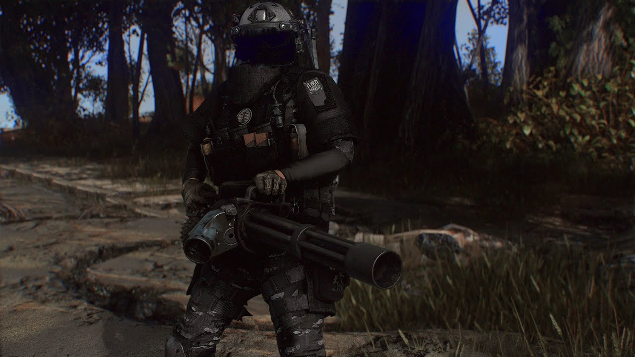 Fallout4 MOD MW M134 Test1 - YouTube