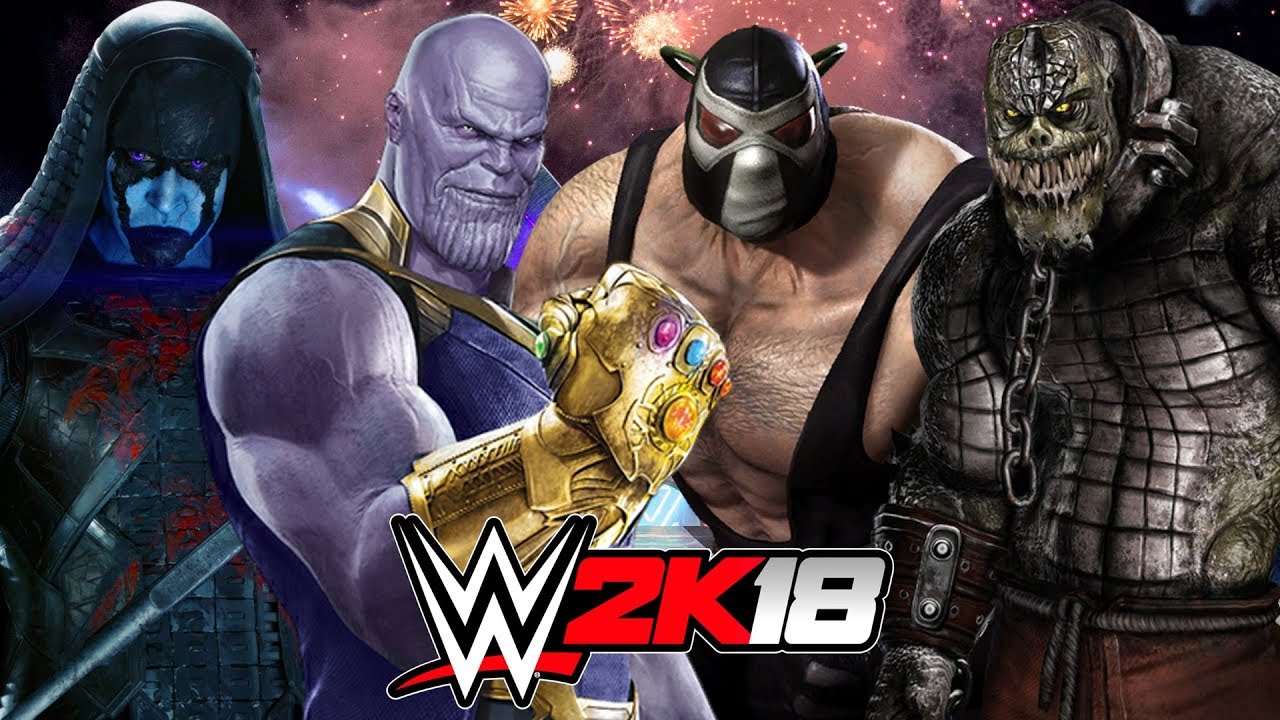 WWE 2K18 | THANOS and RONAN vs KILLER CROC and BANE - YouTube