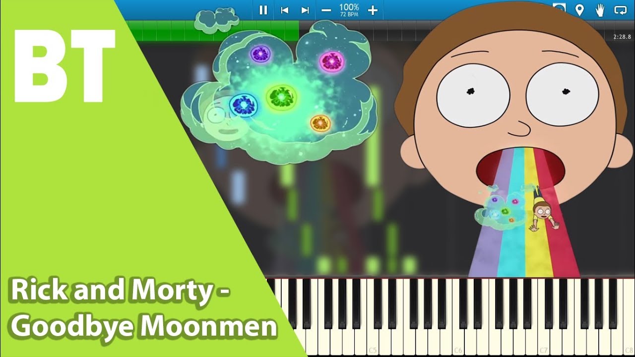 Rick and Morty - Goodbye Moonmen (Piano Cover) + Sheets - YouTube