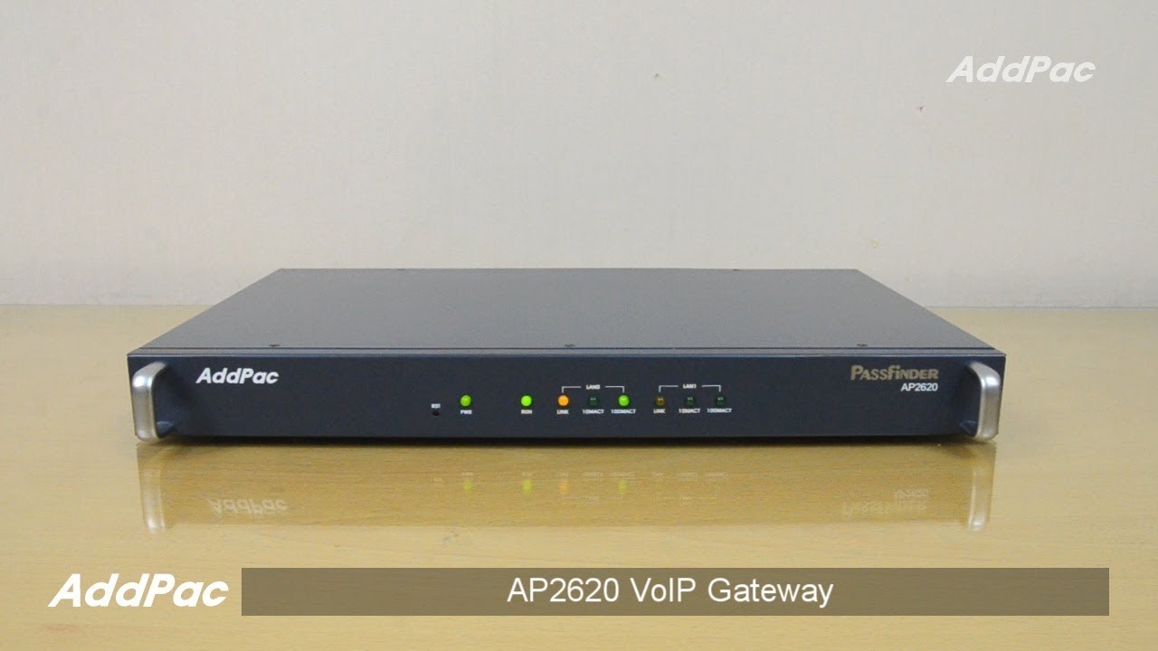 AP2620 VoIP Gateway(VoIP 게이트웨이) | AddPac - YouTube